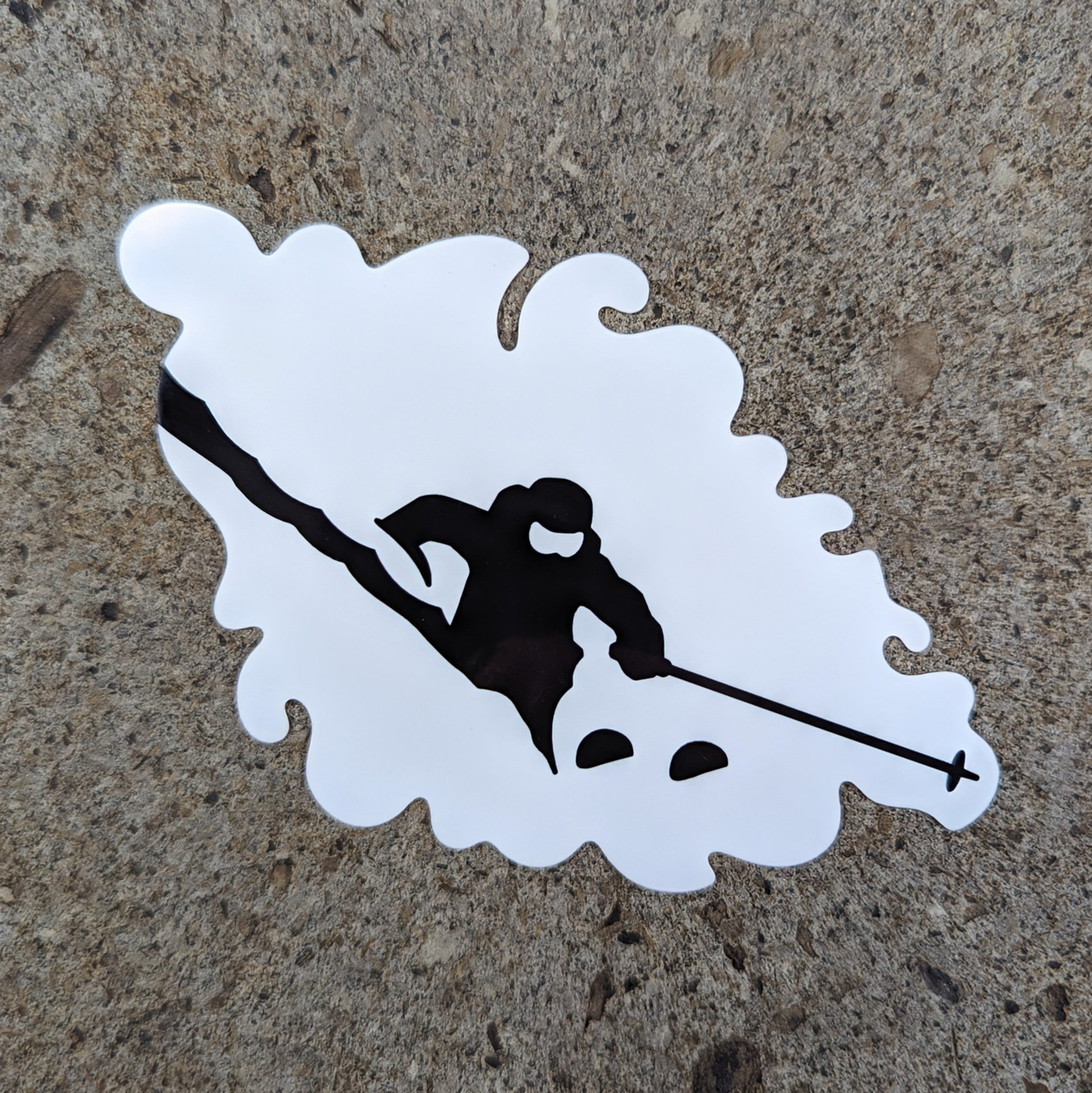 Mtn Straps Powder Skier Sticker – MTN Straps