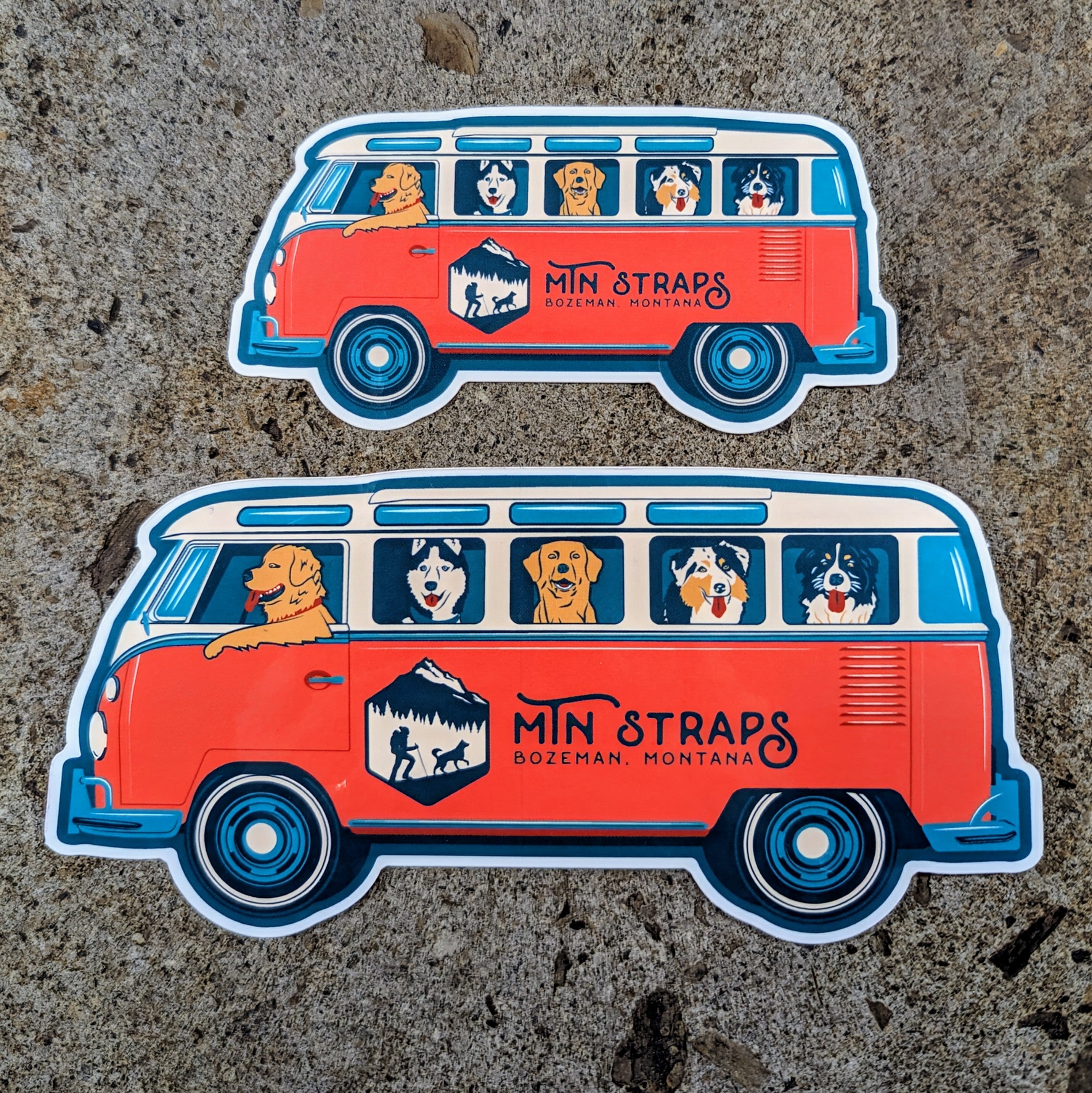 Mtn Straps Dog Van Sticker – MTN Straps